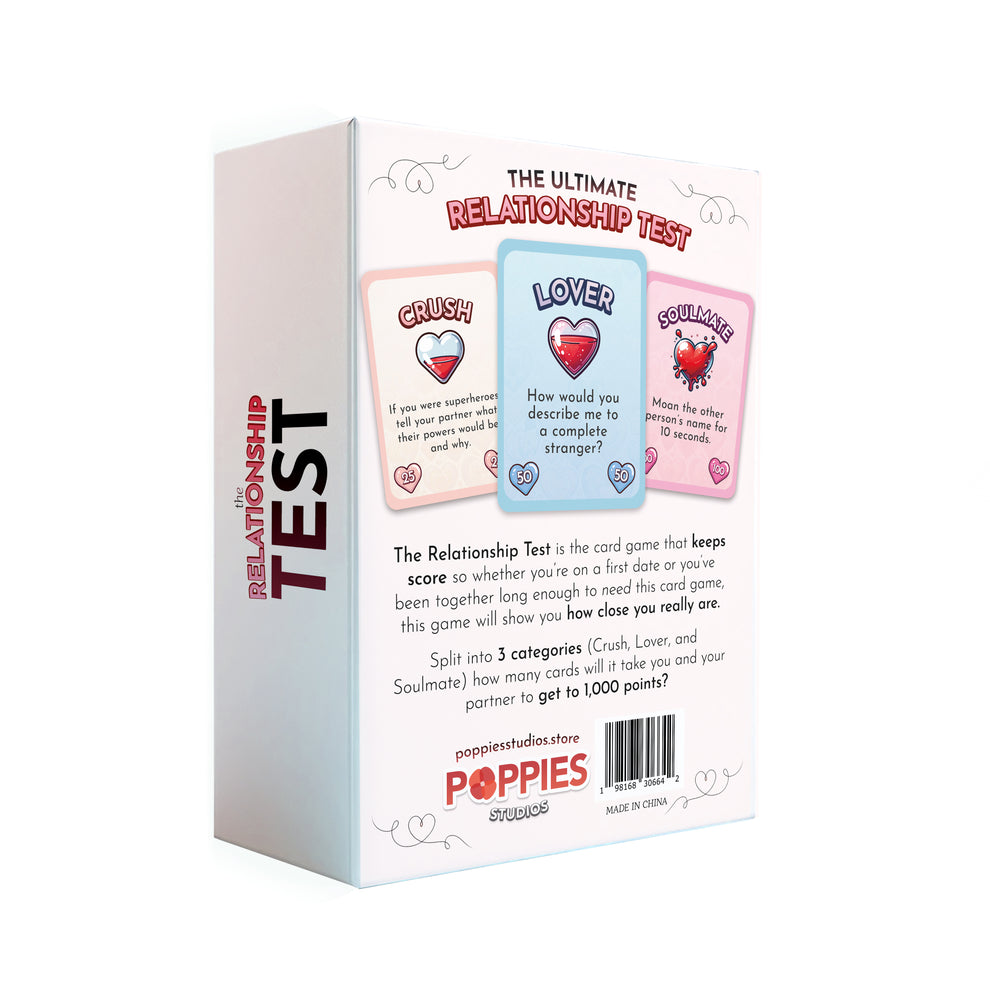 The Relationship Test – The Hilarious Card Game for Couples – Poppies ...